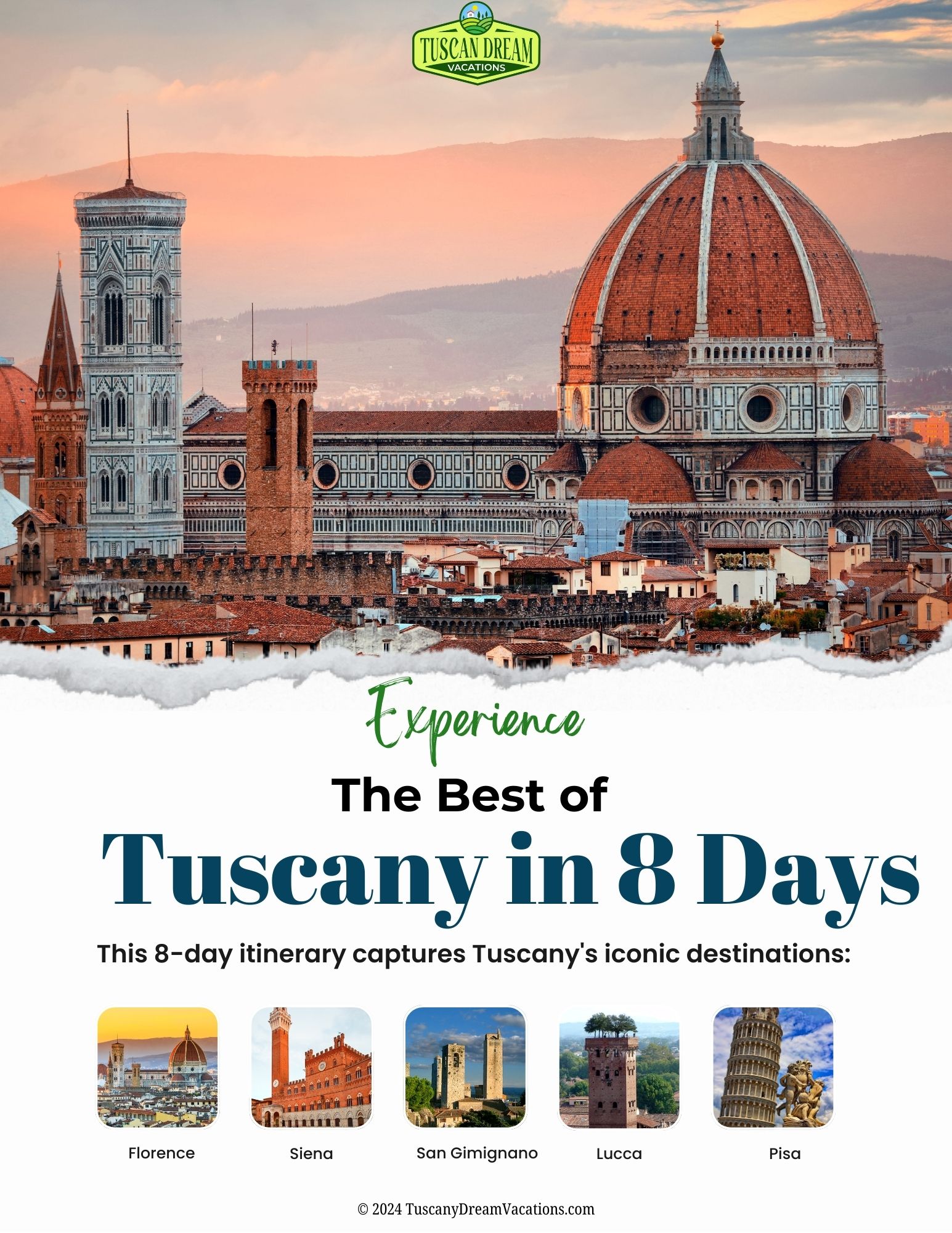How to Explore Tuscany in a Week with FREE Customizable Itineraries | Tuscan Dream Vacations